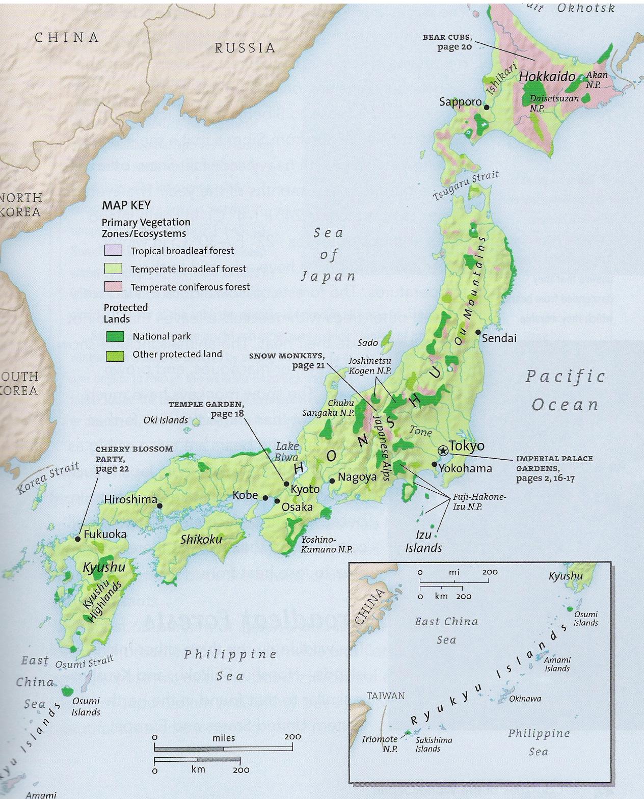 Japan: Vegetation and Nature