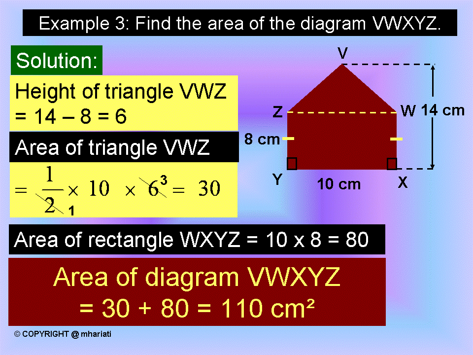 TIP BELAJAR MATEMATIK (TIPS FOR LEARNING MATHEMATICS): AREA OF COMBINED ...