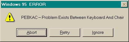 FUNPIXs: Funny computer Error Messages (JUST for Fun)