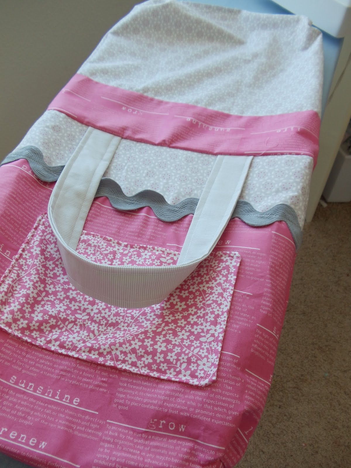 My Cotton Creations: Library Tote Bag Tutorial
