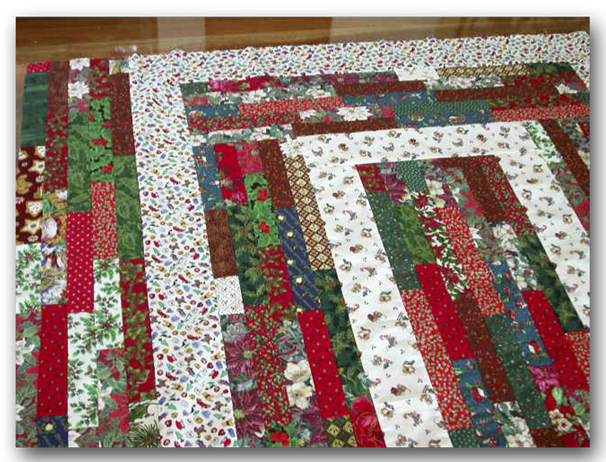 notjustnat creative blog: Scrap Christmas Quilt Part 2