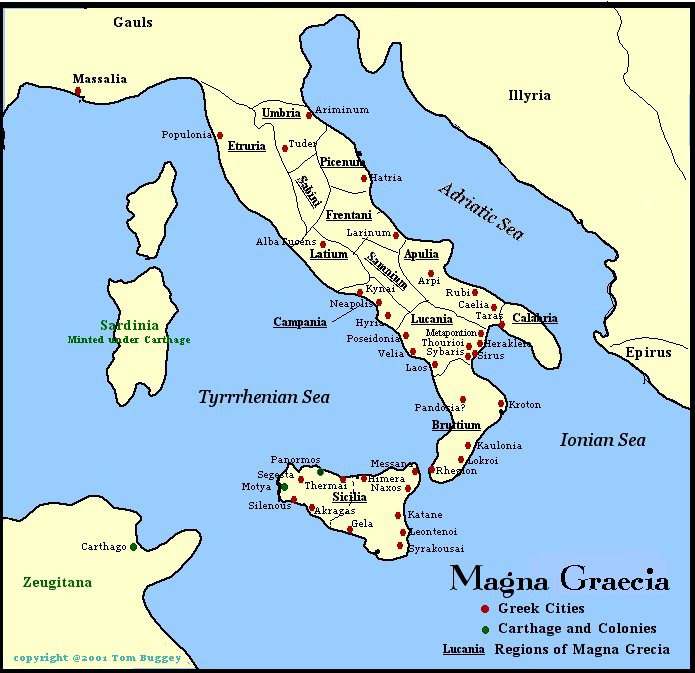 gaia-hellas: Map of Magna Graecia