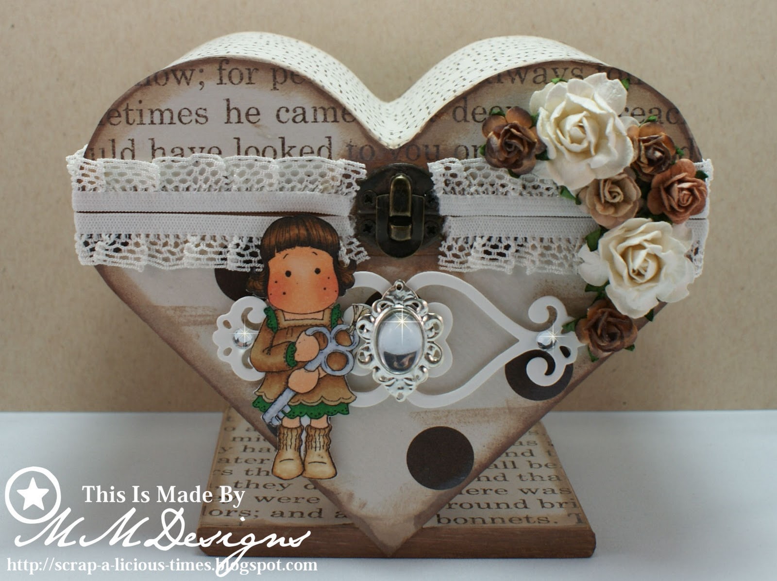 Scrap-a-licious-times: Magnolia Wooden Heart Box.