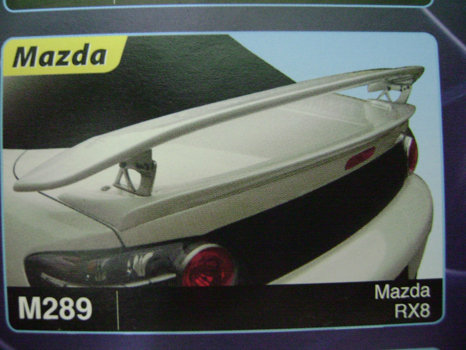 REV MOTORSPORT: Mazda RX-8 rear spoiler (MAZDASPEED STYLE)