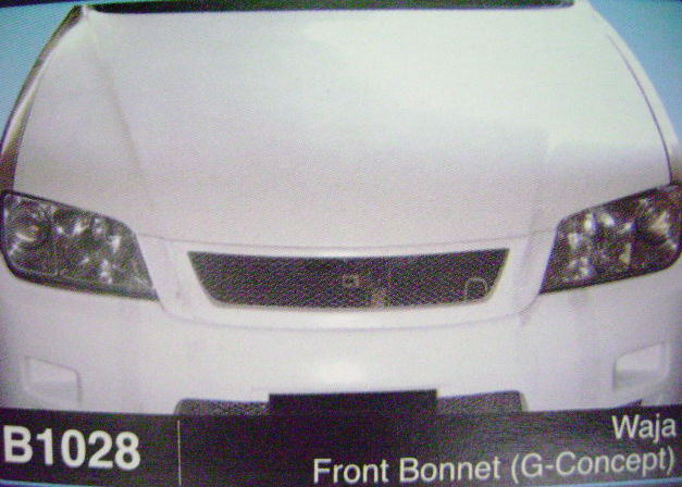 REV MOTORSPORT: Waja front bonnet (Evo8,Evo9,Ings,G-concept) hard fiber