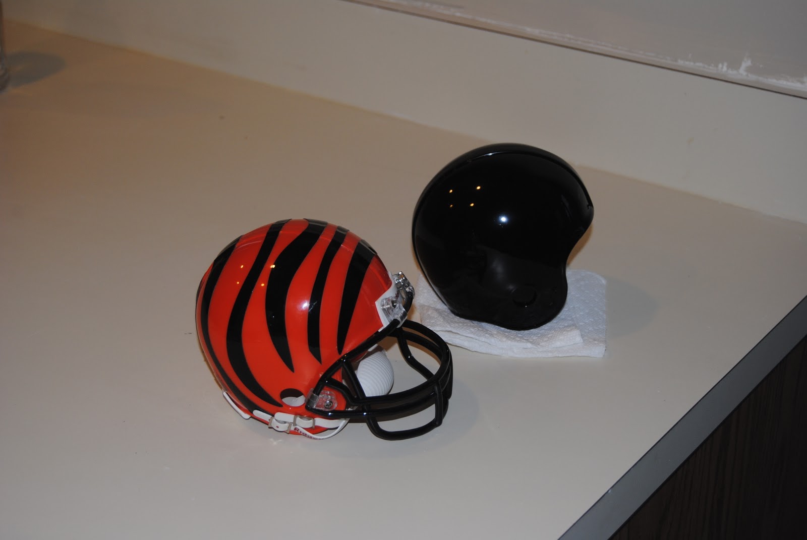 Sports Hate Me: Arts and Crafts Time! My Cincinnati Bengals Helmet Project