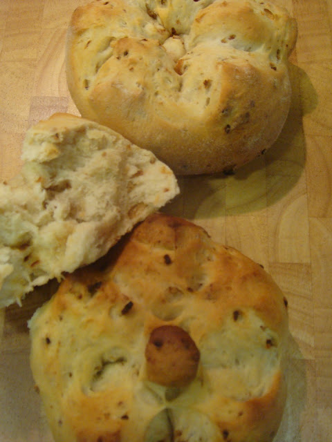 Mi mesa para tres: Pan de cebolla