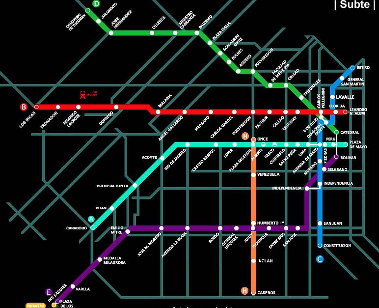 DATOS UTILES DE BUENOS AIRES PARA TURISTAS: Nueva Red de Subtes de ...