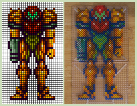 super metroid | Perler bead patterns, Perler bead art, Perler beads designs