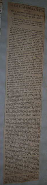 Heirlooms Reunited: December 1884 Newspaper Clipping About the Death of ...