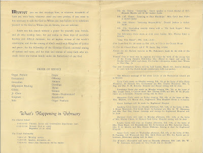 Heirlooms Reunited: Vintage Program of Presbyterian Church, Tenafly ...