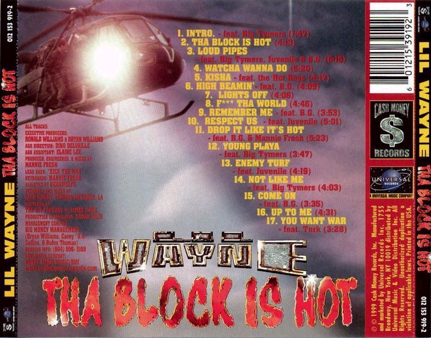 CHOPPER BULLETS: LIL WAYNE - THA BLOCK IS HOT