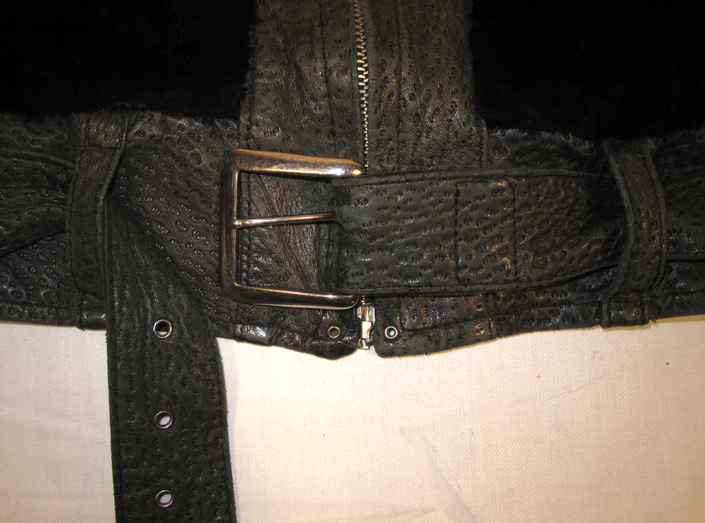 1930's Black Leather Grizzly Jacket ~ Rivet Head
