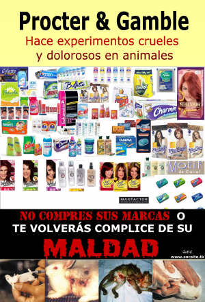 .: Experimentación Animal: Productos testeados en animales