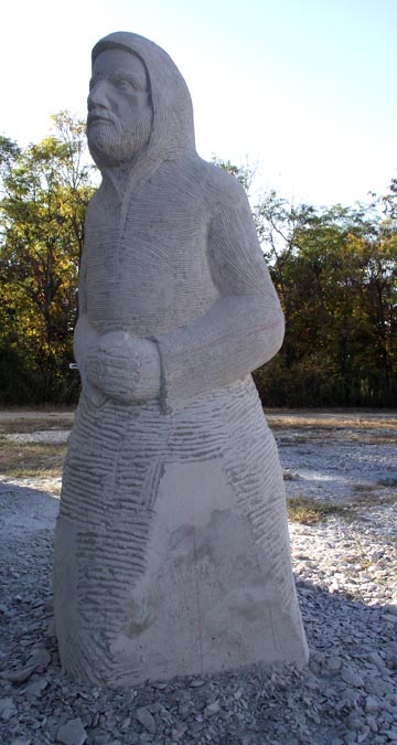 restless rocks: Trappist Monk Stone Sculpture
