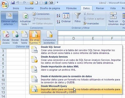JLD Excel en Castellano - Usar Microsoft Excel eficientemente: MS Query