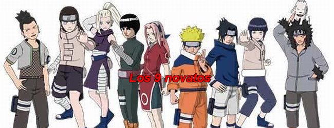 Los 9 novatos y sus senseis