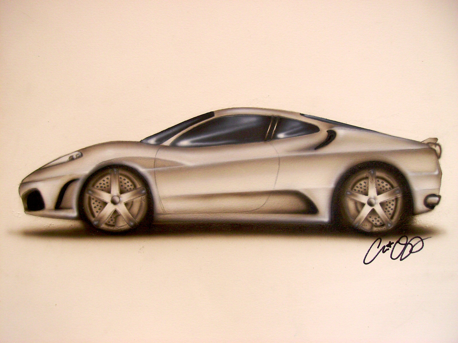 Pinstripe Chris: Sharpie Ferrari