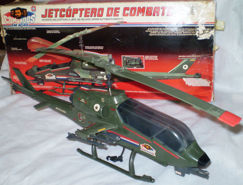 Brinquedos Antigos: Comandos em Ação Jetcóptero de Combate Estrela anos 80
