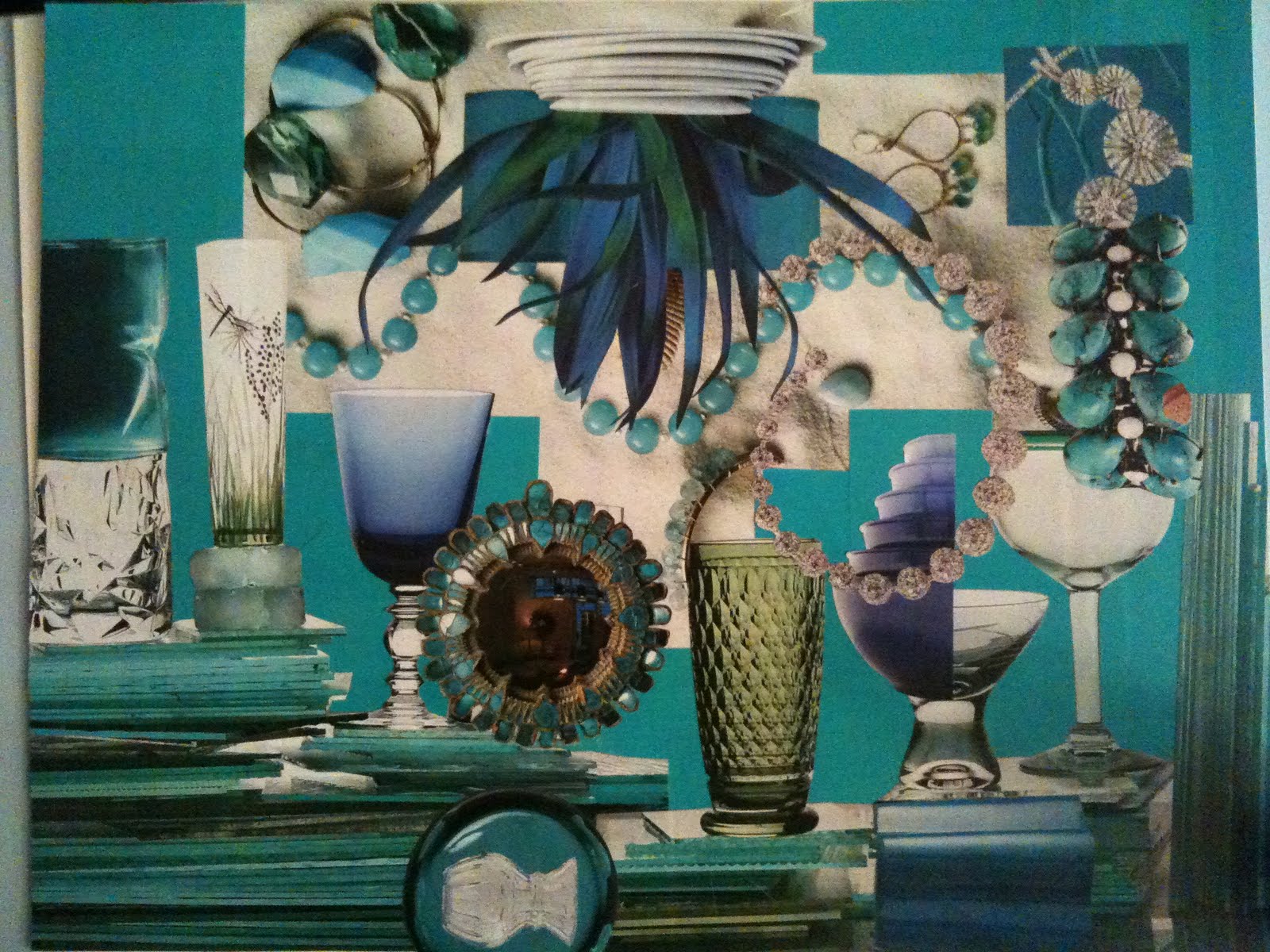 CraftyKels Creations: Turquoise collage