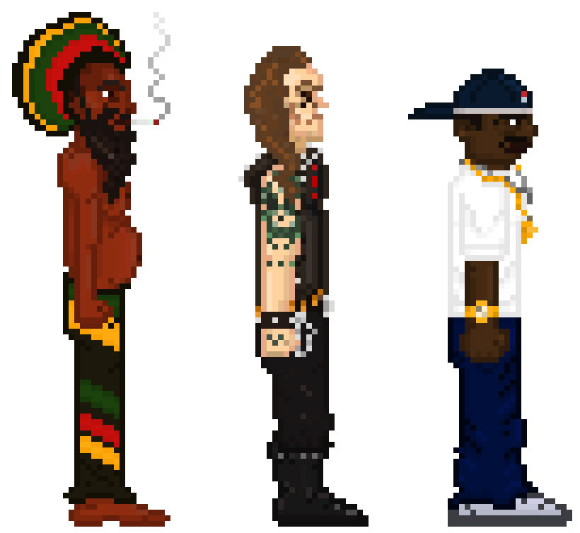 Eye-Scream: Character Designs! 8-bit goooodness.