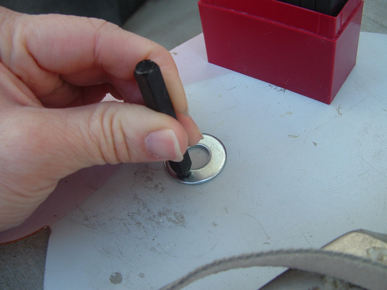 Pieces by Polly: Stamped Washer Projects