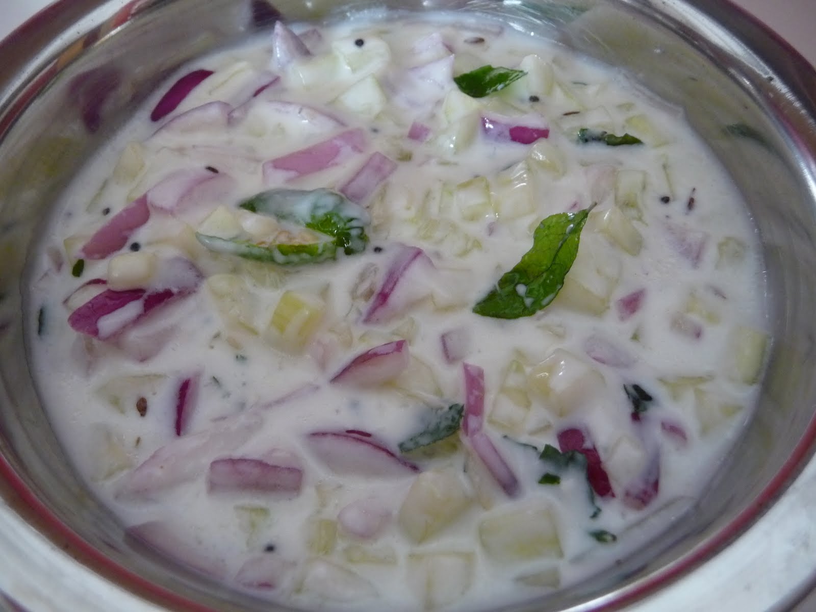 Mane Adige: Onion, Cucumber Raitha (Erulli ,Southekayee mosaru bajji)