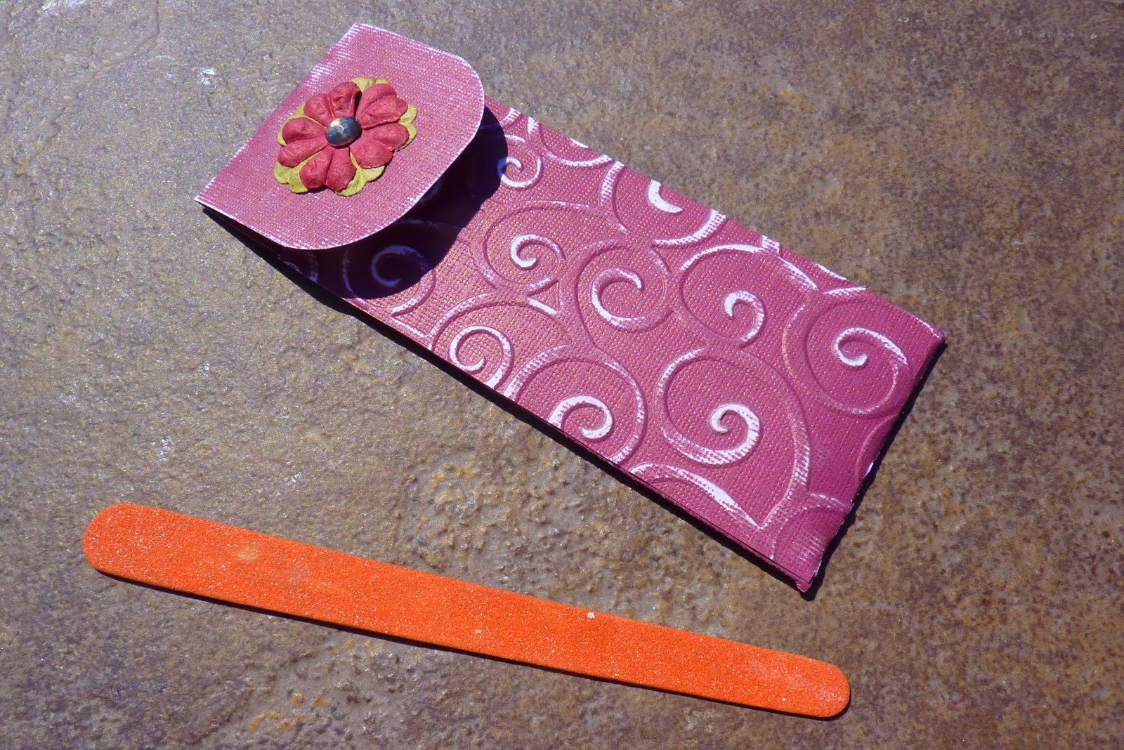 No time to be bored: Emery Board Holder