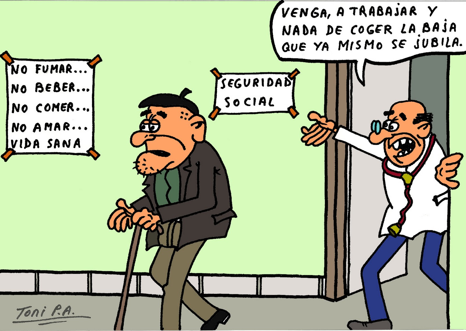 CHISTES TONI P.A.: Seguridad Social para todos...
