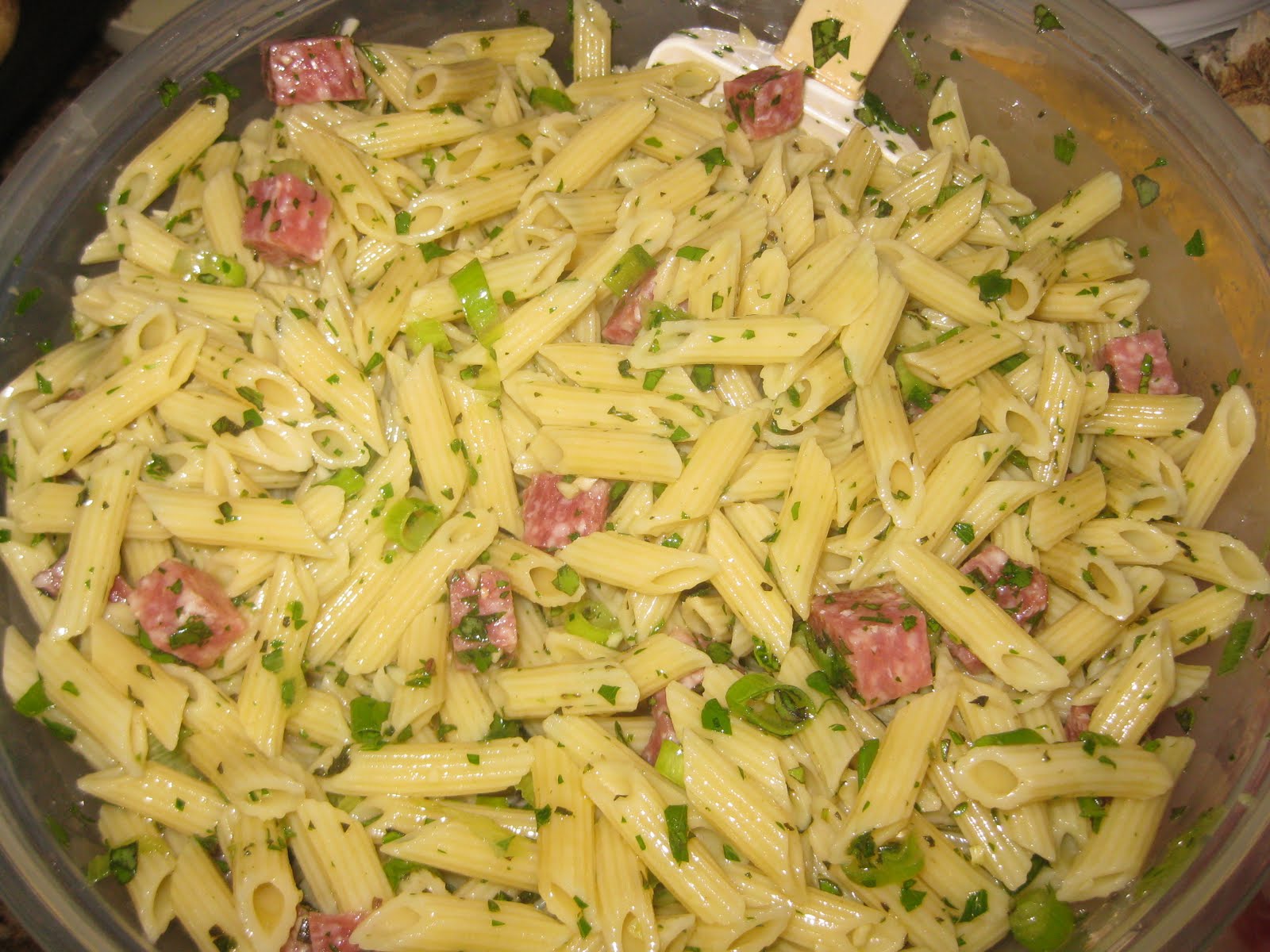 JoJo's Num Nums: Salami Pasta Salad