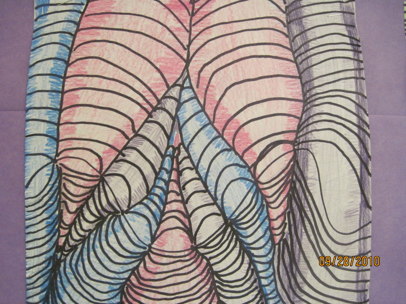 The Modern Art Smock: 4th Grade Line Design/Value "Tubes" Lesson