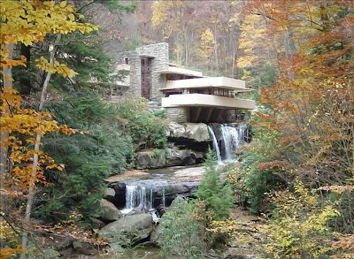 House on the waterfall