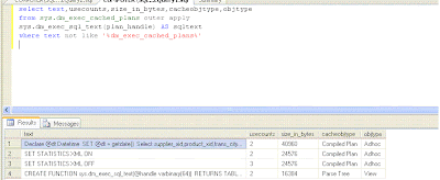 SQL and SQL only: Plan cache - Introduction
