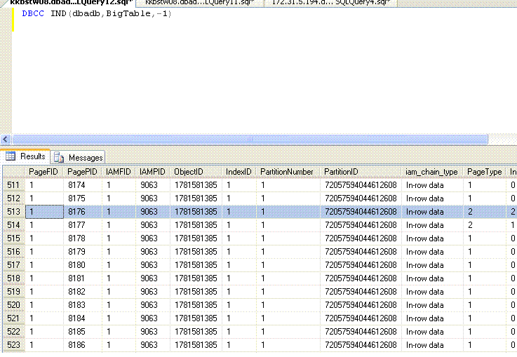 SQL and SQL only: DBCC IND, DBCC PAGE - Intro SQL and SQL only: DBCC IND, DBCC PAGE - Intro