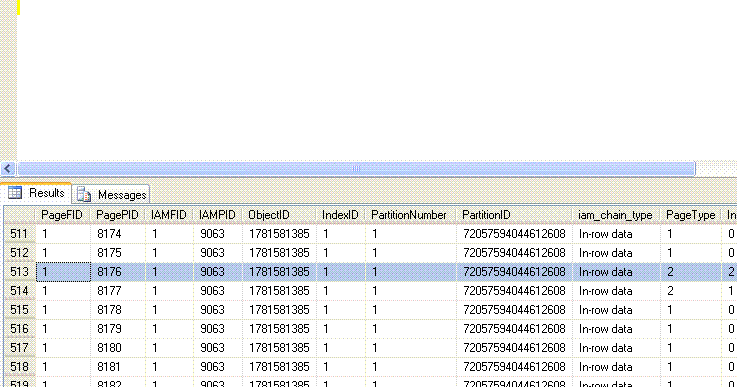 SQL and SQL only: DBCC IND, DBCC PAGE - Intro