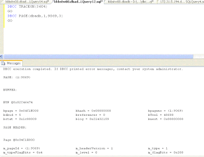 SQL and SQL only: DBCC IND, DBCC PAGE - Intro
