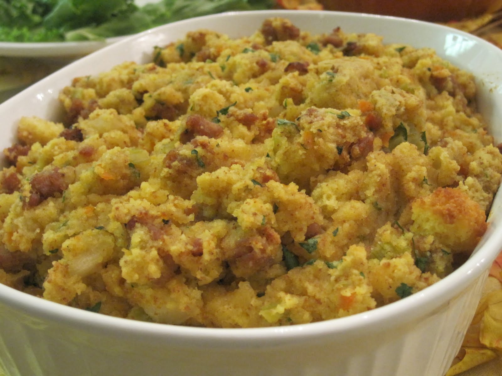 Malikala's Ono Kine Grinds: Neely's Cornbread Dressing with Apples and ...