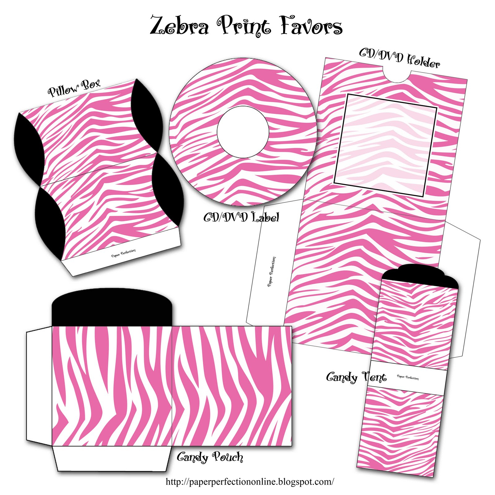 Paper Perfection: Zebra Print Party Printables
