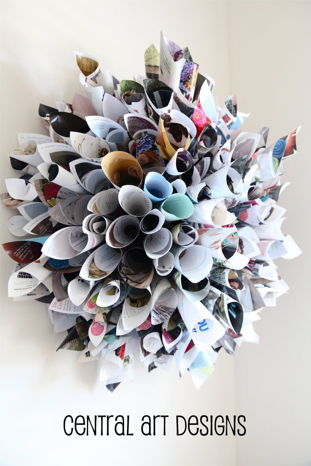 Central Art Designs: New Catalog/Magazine Wreath