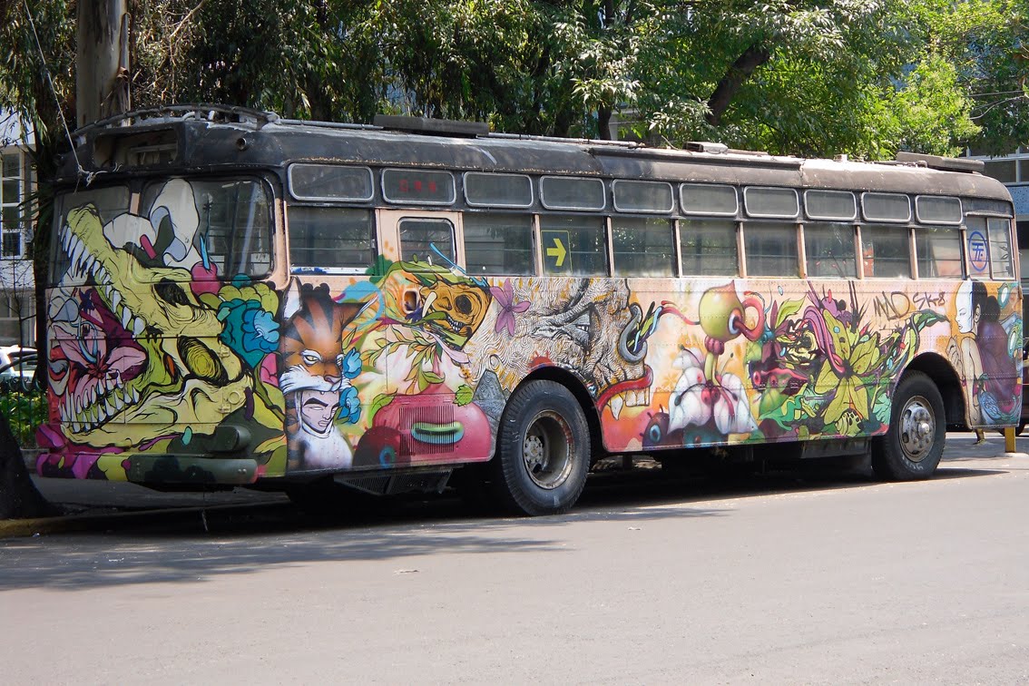 Mexico City Illustrated: Art Bus Mexico City