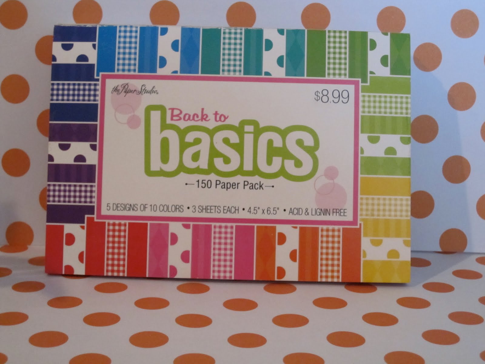 Hot for Dots: Multi Colored Polka Dot Scrapbook Paper