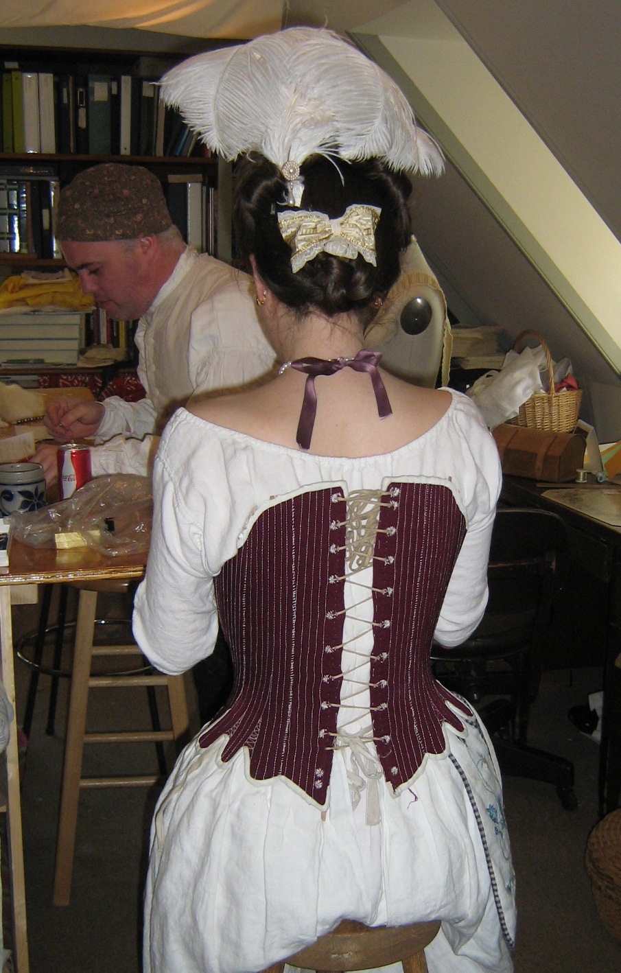 Two Nerdy History Girls: Stitching Lady Dunmore's Gown: Part II