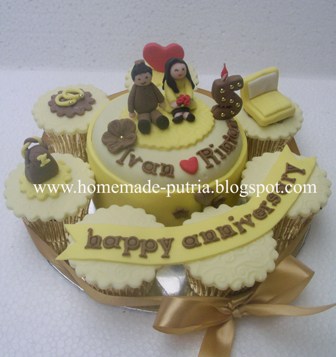 [Repeat Order] Anniversary Mini Cake & Cupcake Set From Ivan Jogja ...