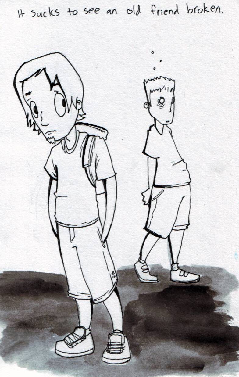 Broken Friendship Drawings