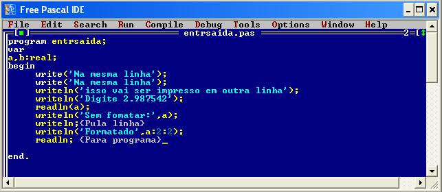 Programando em Pascal