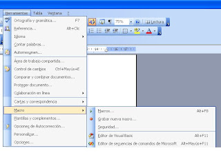HERRAMIENTA OFIMATICA: MENU HERRAMIENTA DE WORD 2003 ESPAÑOL
