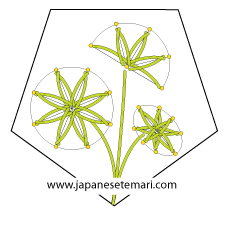 Japanese Temari: Queen Anne's Lace - Flower Temari Challenge