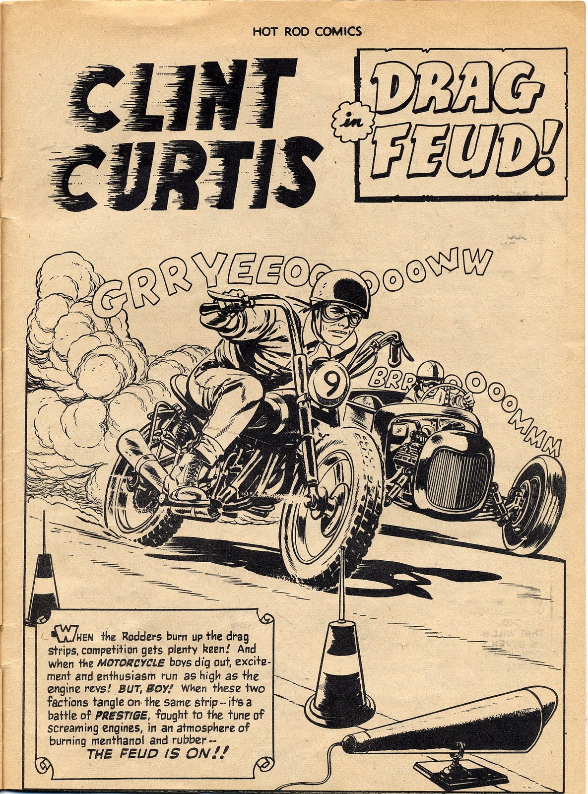 Hot Rod comics featuring Clint Curtis | Sport Car U.P.G