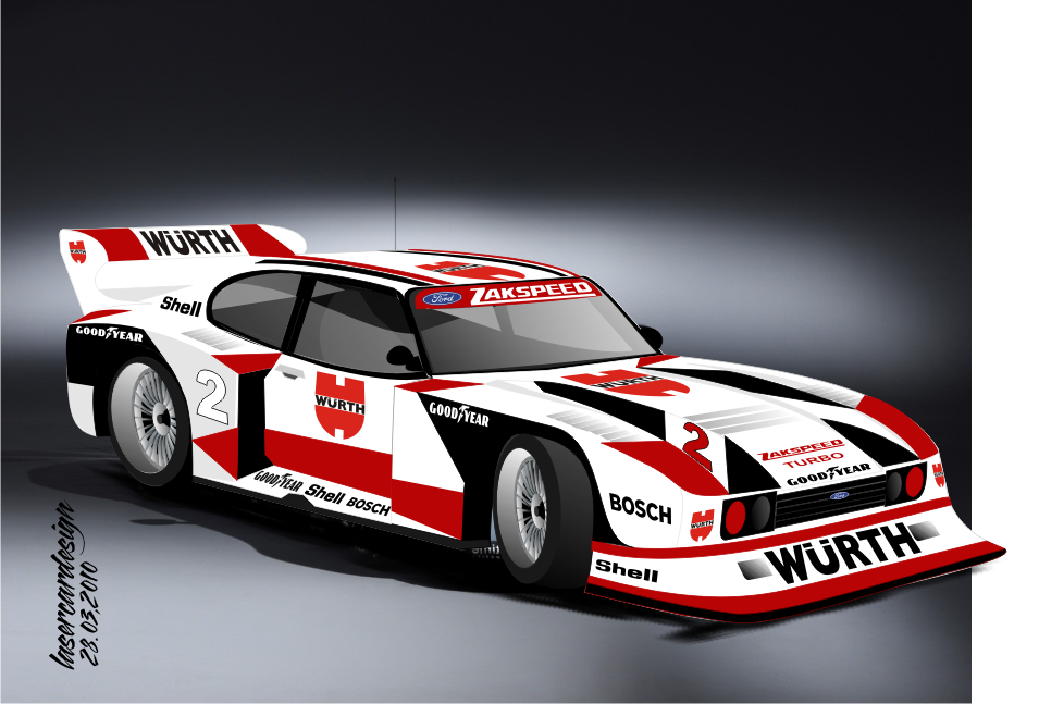 LASER CAR DESIGN: ZAKSPEED FORD CAPRI - 1981