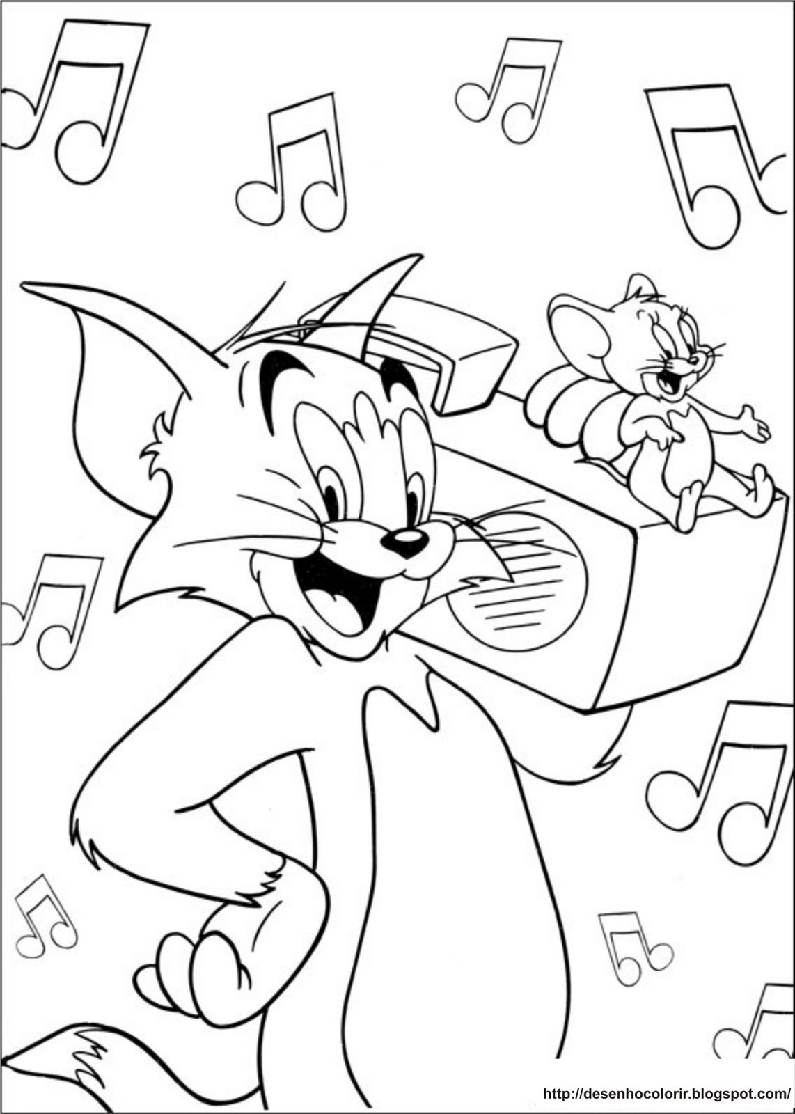 Desenhos Para Colorir Tom E Jerry 9 Desenhos Para Colorir